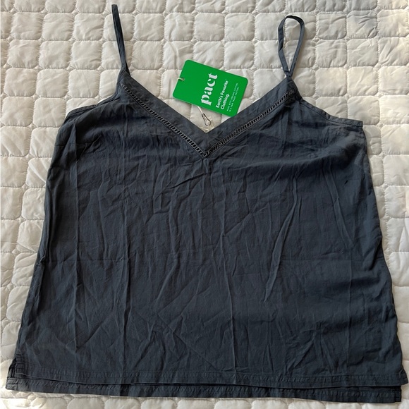 Pact | Tops | Pact 0 Organic Cotton Medium Blue Womens Flowy Loose ...